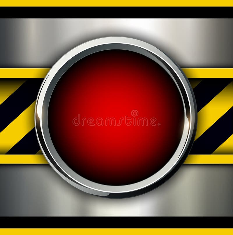 Alarm button stock vector. Illustration of glossy, button - 22722083