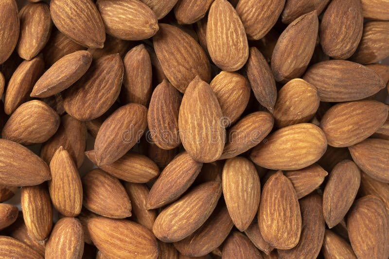 Background of Almonds Raw or Texture of Almonds Stock Photo - Image of ...