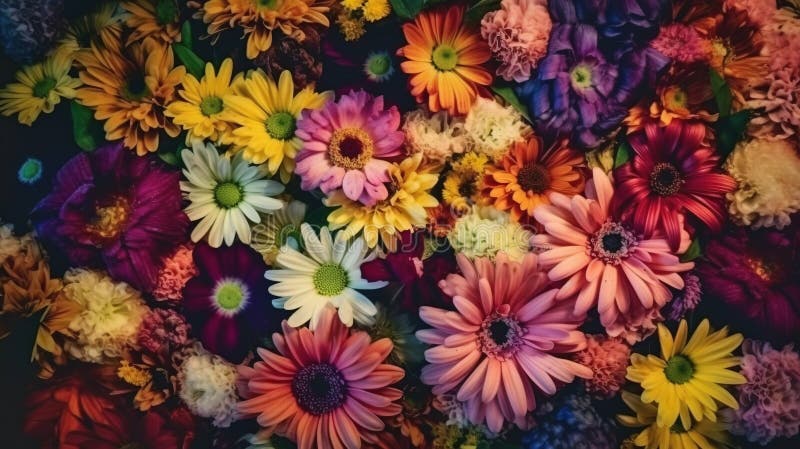 Background of American Fresh Beautiful Different Kind of Colored ...