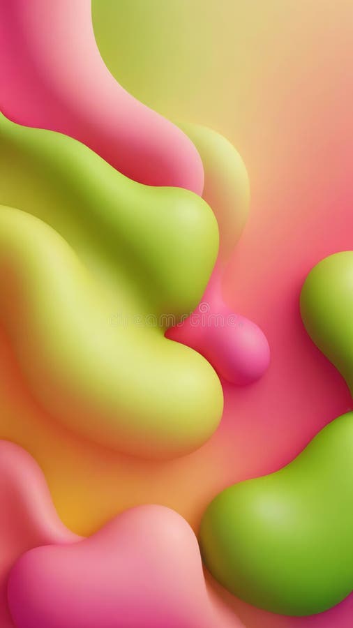 Background from Amorphous Shapes and Lime Stock Photo - Image of pastel ...