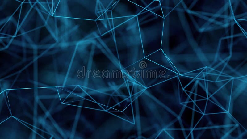 Animated Network Visualization for Communication Channels. Stock Video ...