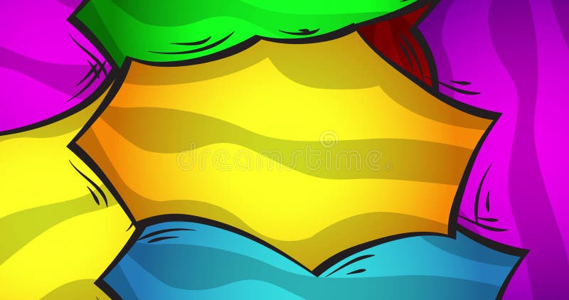 Background Animation in Pop Art, Comics Style. Stock Footage - Video of ...