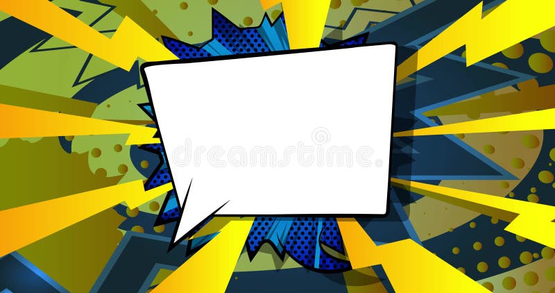 Background Animation in Pop Art, Comics Style. Retro Manga Cartoon ...