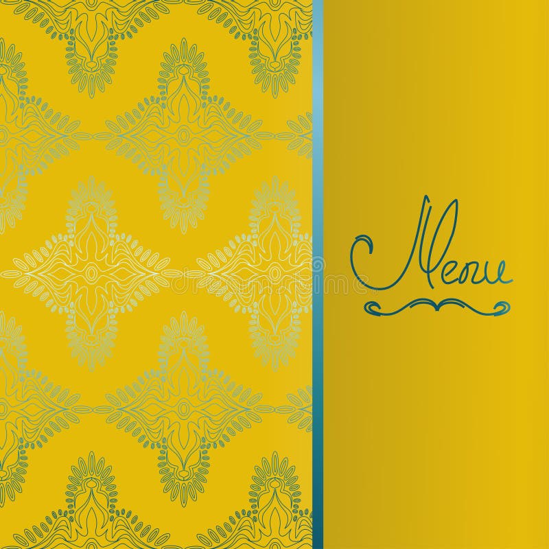 Background with Antique Pattern Stock Vector - Illustration of fashion ...