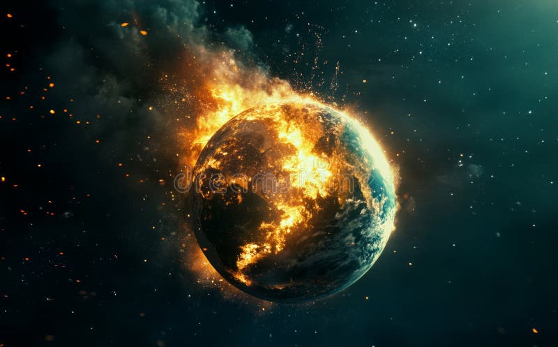 Background of Apocalyptic Imagery - Armageddon Illustration, End of ...