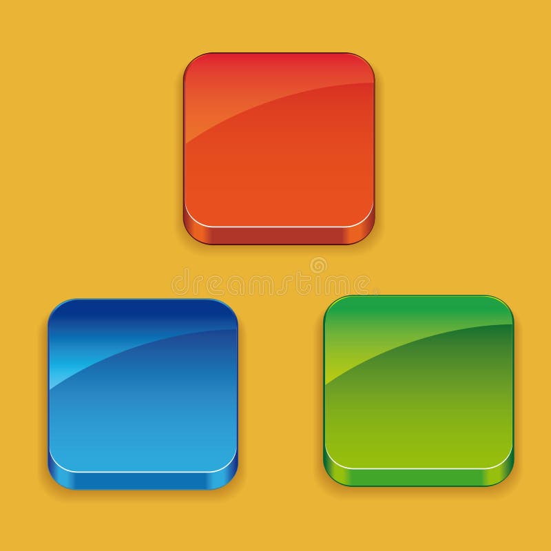 Background for the App Icons-glass Set Stock Vector - Illustration of ...