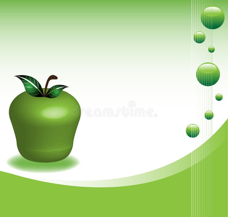 Background with apple stock vector. Illustration of artwork - 11288712