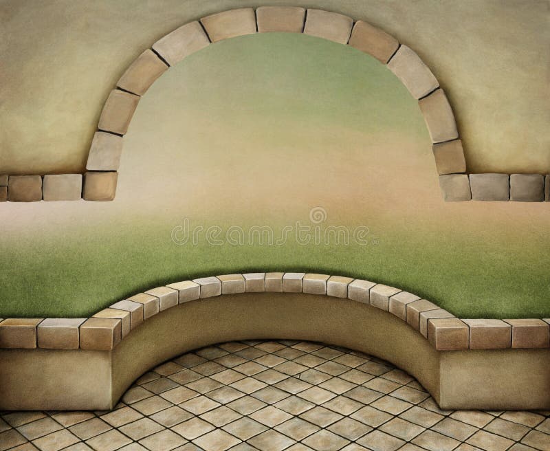Background with Arch stock illustration. Illustration of foreground ...