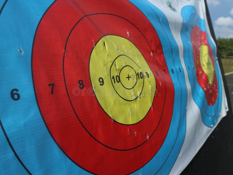 Background of Archery Target Banner Stock Photo - Image of target ...