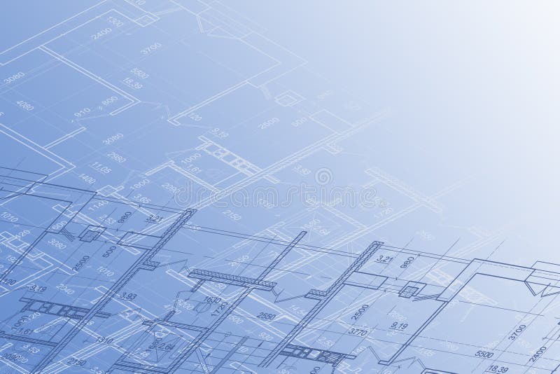 Background of Architectural Drawing Stock Illustration - Illustration ...