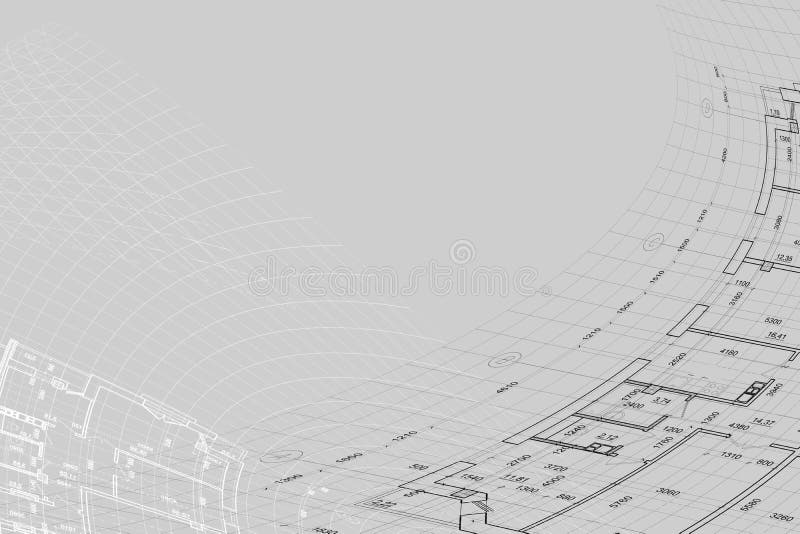 Background of Architectural Drawing Stock Illustration - Illustration ...
