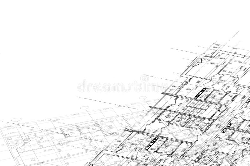 Background of Architectural Drawing Stock Illustration - Illustration ...