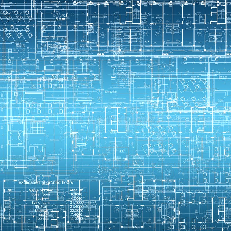 Red blueprint stock illustration. Illustration of architects - 1674369