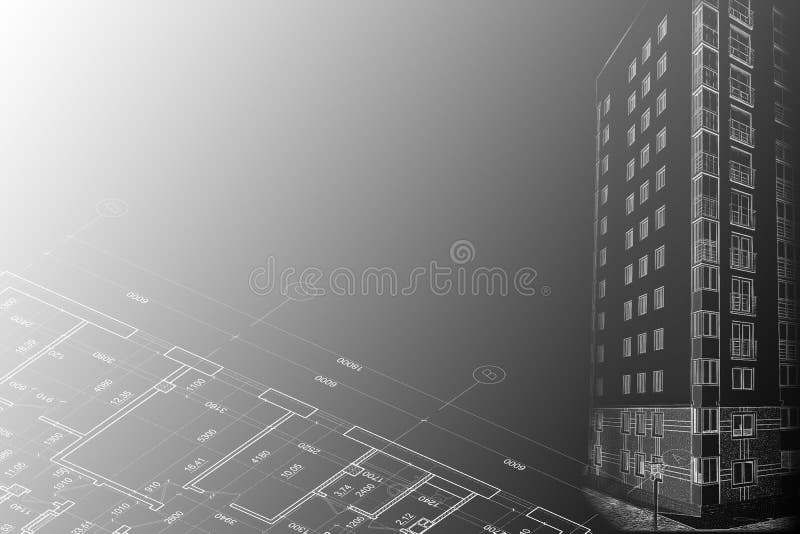 Background- Architectural Sketch Drawing Stock Illustration ...