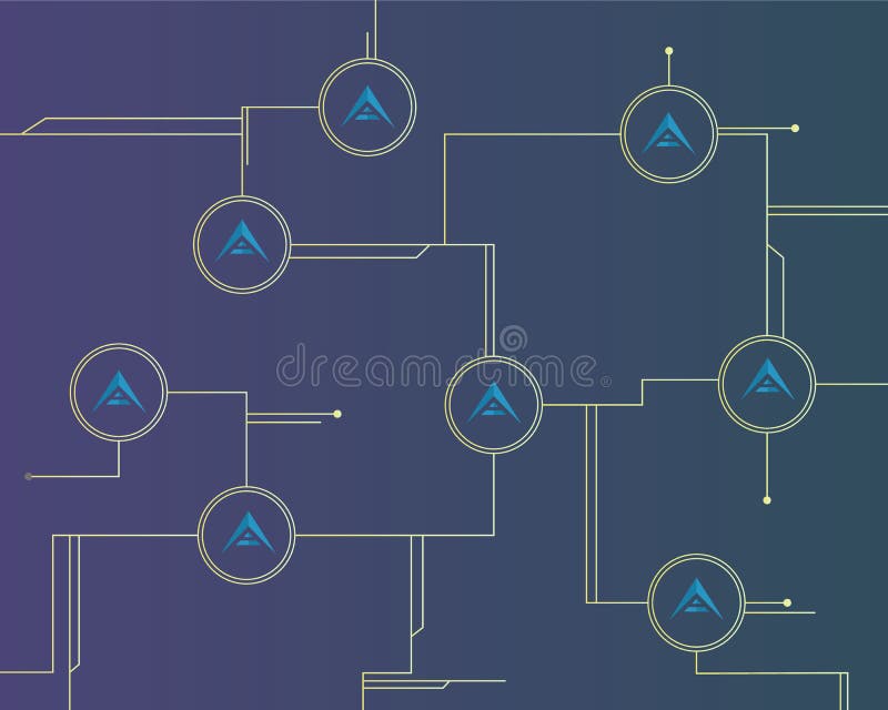 Circuit theme background stock illustration. Illustration of chip ...