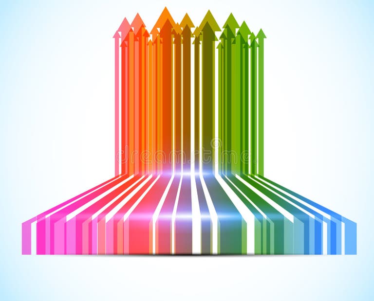 Spectrum Arrows Stock Illustrations – 1,005 Spectrum Arrows Stock ...