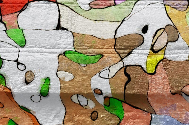 Background- Art Graffiti Wall Stock Illustration - Illustration of ...