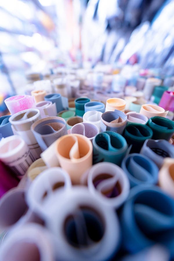 Background of Assorted Colored Wrapping Paper Set Stock Photo - Image ...