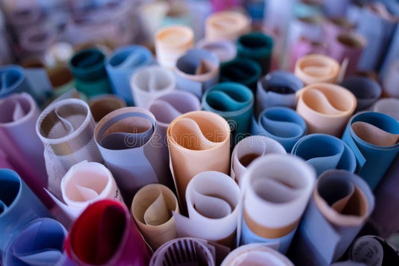 Background of Assorted Colored Wrapping Paper Set Stock Photo - Image ...