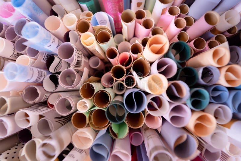 Background of Assorted Colored Wrapping Paper Set Stock Image - Image ...