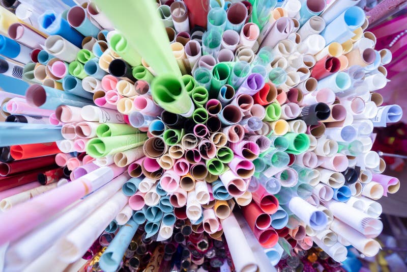 Background of Assorted Colored Wrapping Paper Set Stock Image - Image ...