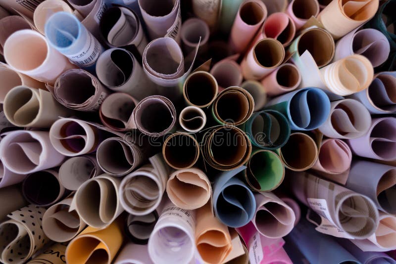 Background of Assorted Colored Wrapping Paper Set Stock Photo - Image ...