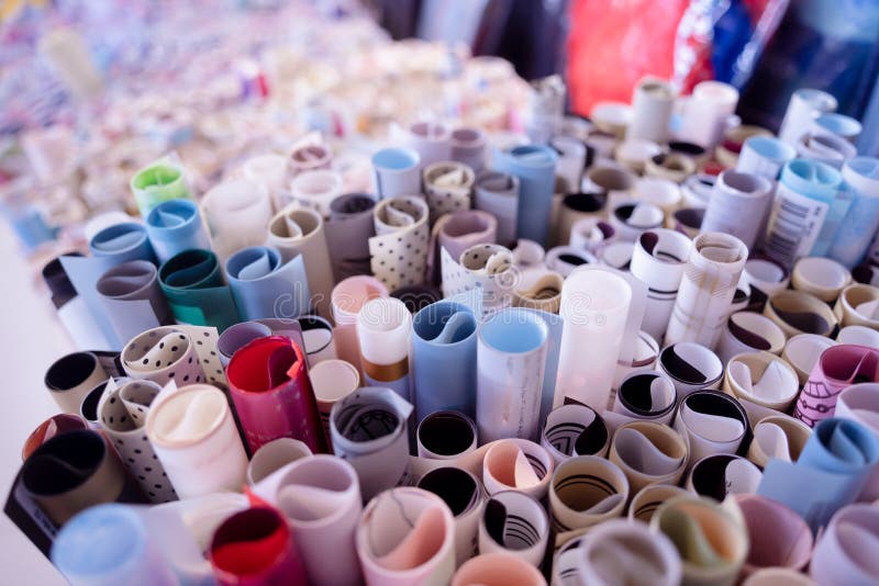 Background of Assorted Colored Wrapping Paper Set Stock Image - Image ...