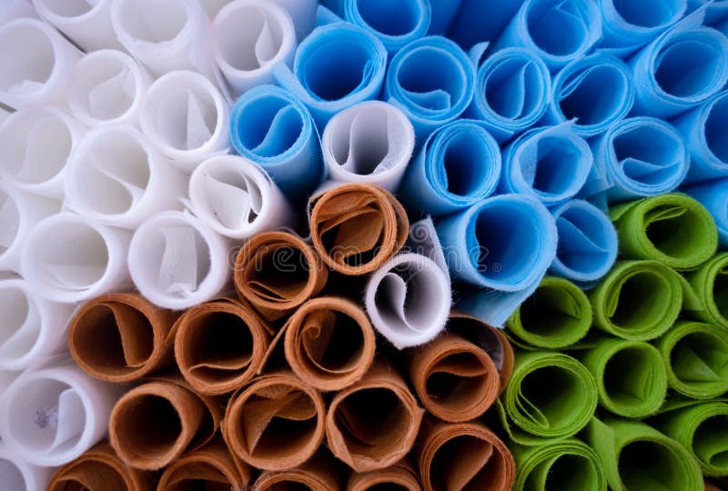 Background of Assorted Colored Wrapping Paper Set Stock Photo - Image ...