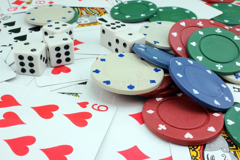 Background of Attributes Gambling Stock Photo - Image of game, chip ...
