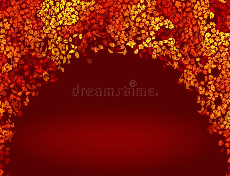 Background with Autumn Leaves and Place for Text Stock Vector ...
