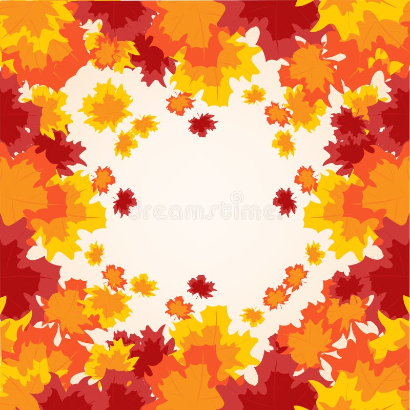 Background from Autumn Sheet Tree Stock Vector - Illustration of autumn ...