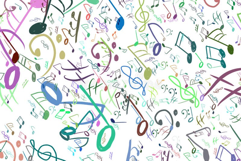 Background or Backdrop, Musical Note Tone Chromatic Scale, for Design ...