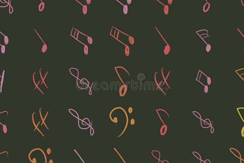Background or Backdrop, Musical Note Tone Chromatic Scale, for Design ...