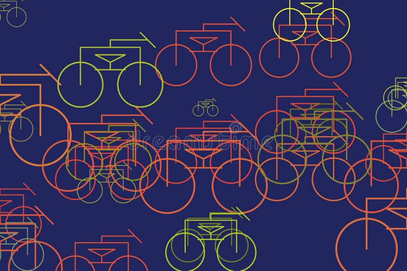 Background or Backdrop, Outline of Bicycle Hand Drawn, Good for Design ...