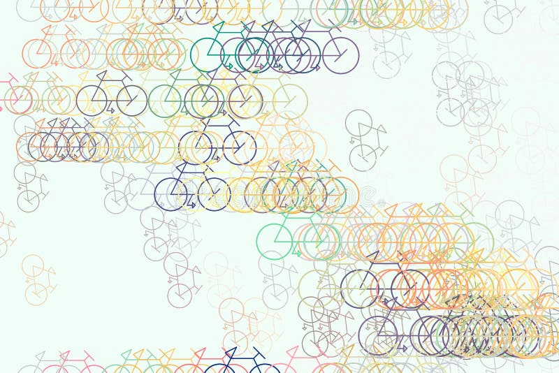 Background or Backdrop, Outline of Bicycle Hand Drawn, Good for Design ...