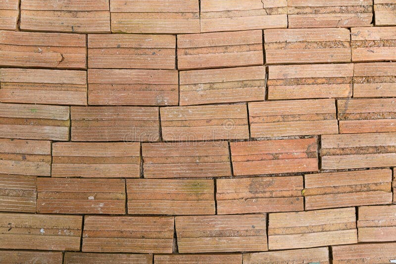 Background Baked Clay Brick Stock Photo - Image of dirty, pieces: 75663858