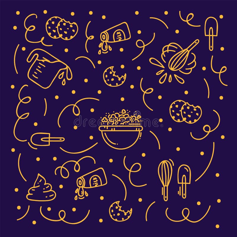 Cooking pattern stock vector. Illustration of cook, hamburger - 11961233