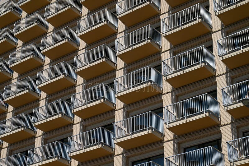 Background of Balconies in the City of Naples Stock Photo - Image of ...