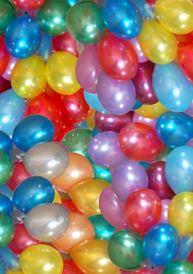 Falling Balloons stock image. Image of holiday, ballon - 15659633