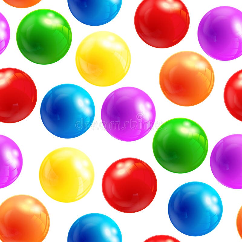 Background with Balls Seamless Stock Vector - Illustration of mess ...