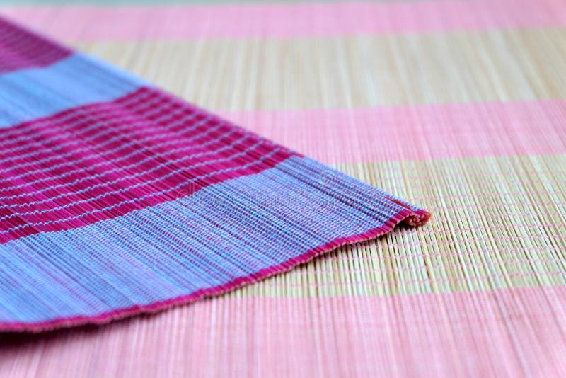 Background of Bamboo Mat Plate, Colorful Pattern, Bamboo Texture, Blank ...