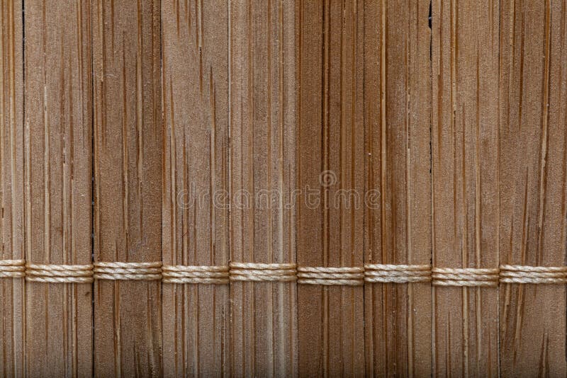 Background Bamboo Sticks with Thread Uniting. Texture of Straw Mat ...