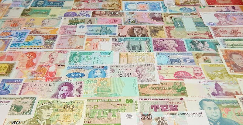Background of Banknotes of the World Paper Money Editorial Image ...