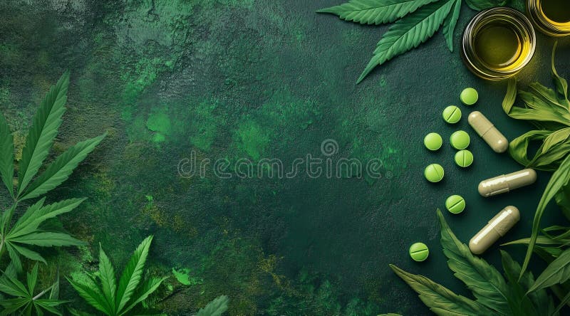 Background for Banners and Advertisements of Natural Preparations with ...