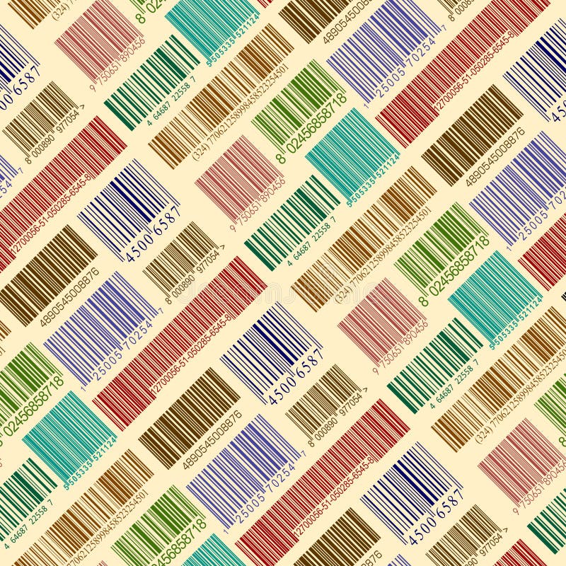 Background with bar codes. stock vector. Illustration of vector - 82711443