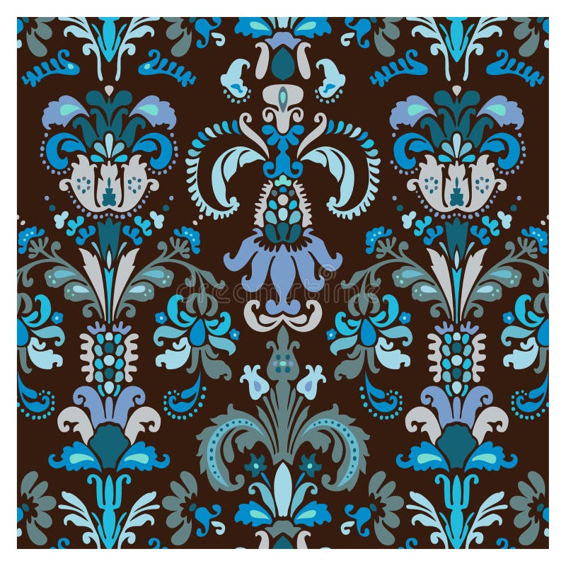 Background of Baroque Patterns on a Wallpaper.Background of Baroque ...