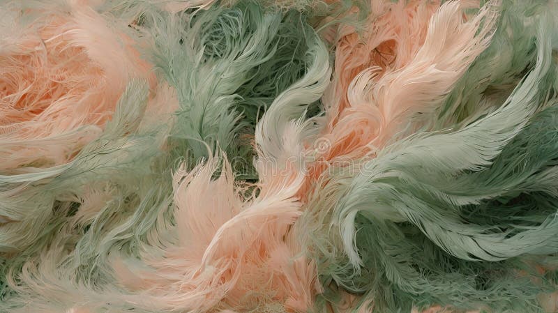 The Dominant Elements are Feathery, Light Peach-tan Pinkish-beige ...