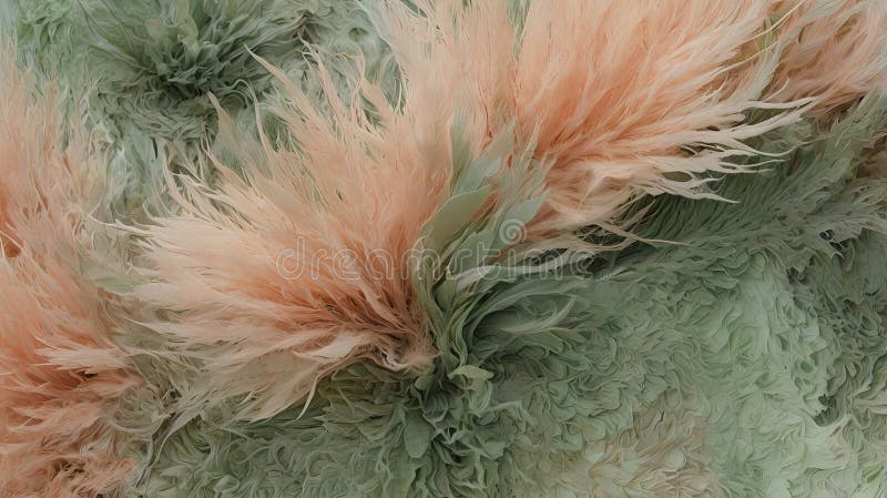 The Dominant Elements are Feathery, Light Peach-tan Pinkish-beige ...