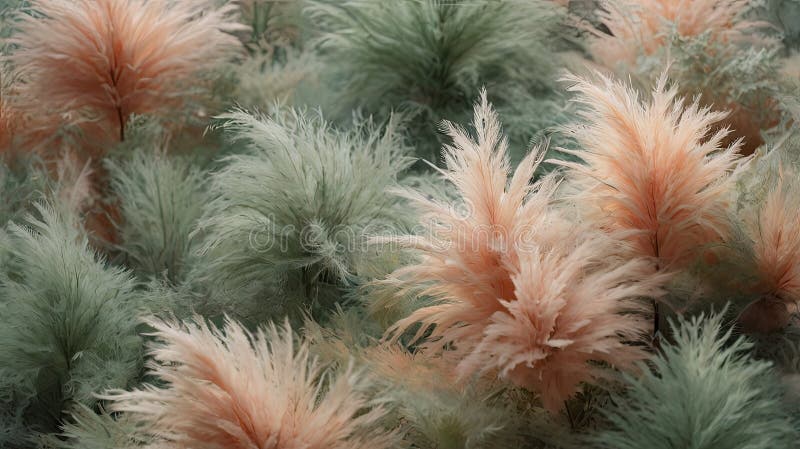 The Dominant Elements are Feathery, Light Peach-tan Pinkish-beige ...
