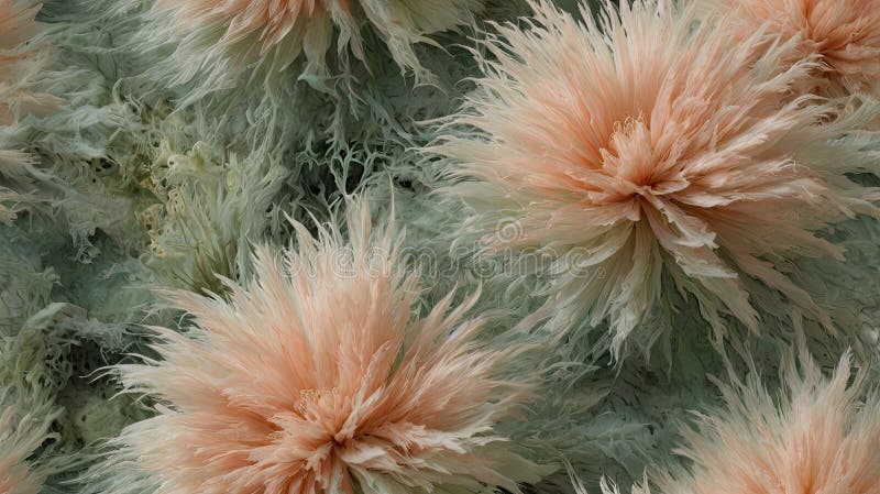 The Dominant Elements are Feathery, Light Peach-tan Pinkish-beige ...